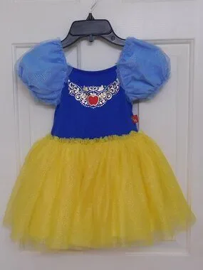 Disney | Dresses | Nwt Disney Princess Snow White Blue Yellow Sparkly ...